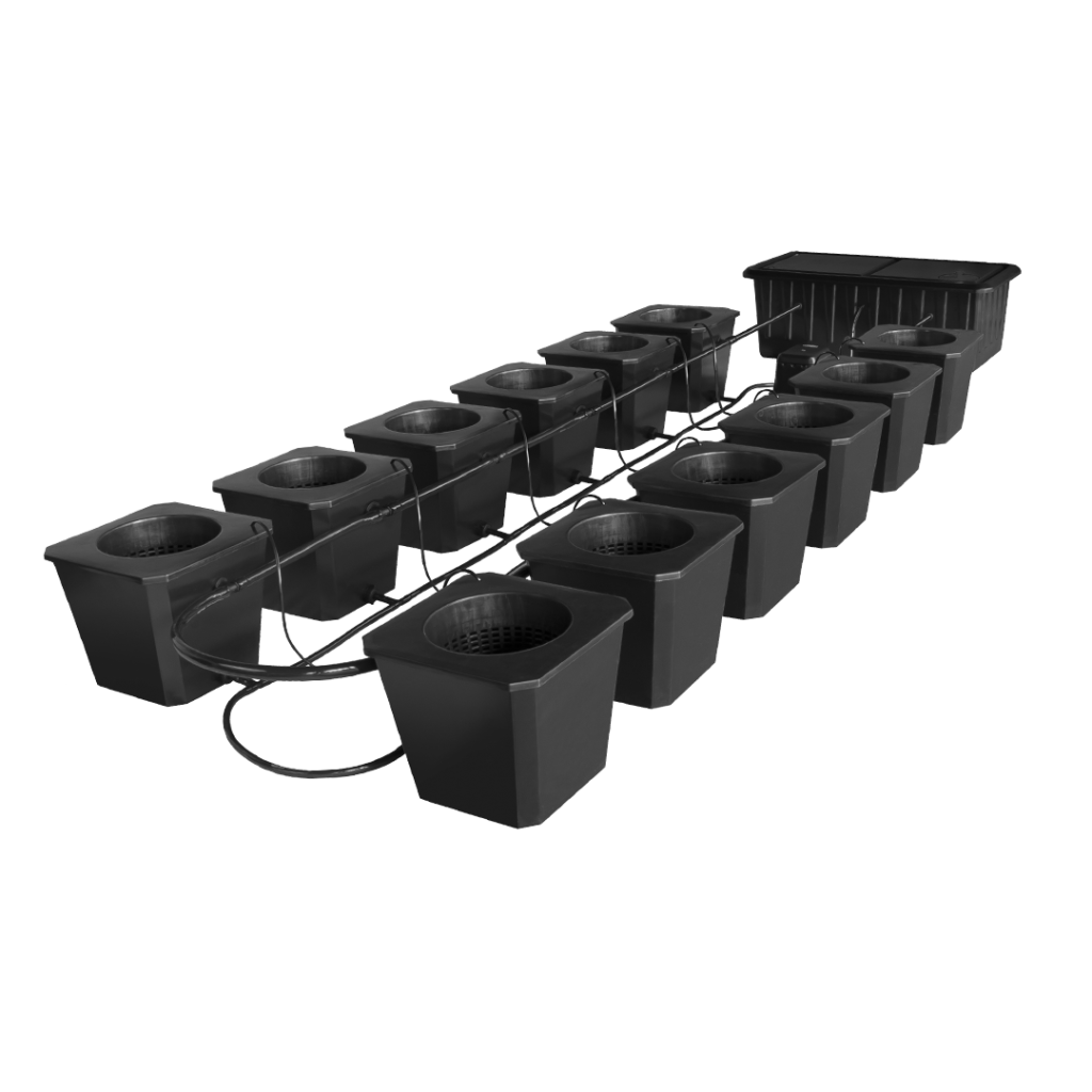 6-Site Bubble Flow Buckets Hydroponic Grow System - Grow Strong ...