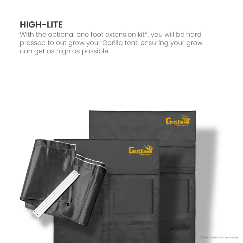 Gorilla LITE LINE Indoor 2x2.5 Grow Tent - Grow Strong Industries ...